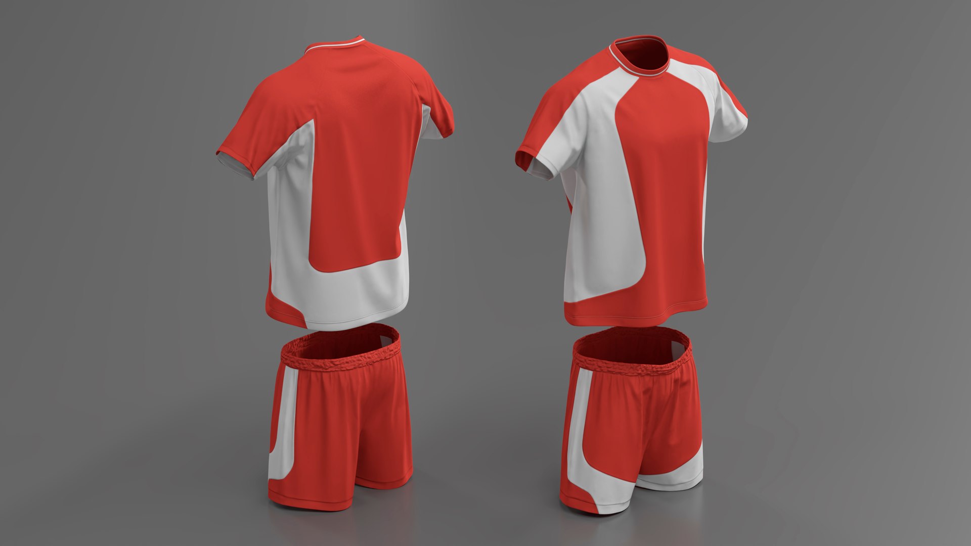 3D Soccer Jersey And Shorts Set - TurboSquid 2245866