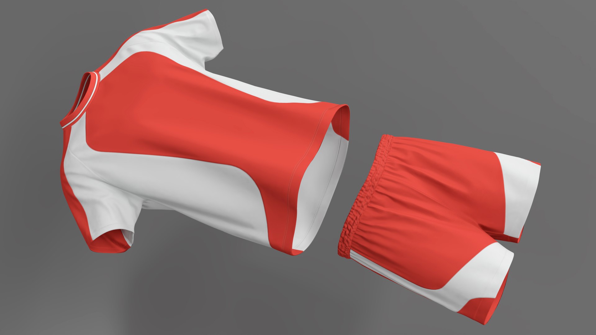 3D Soccer Jersey And Shorts Set - TurboSquid 2245866