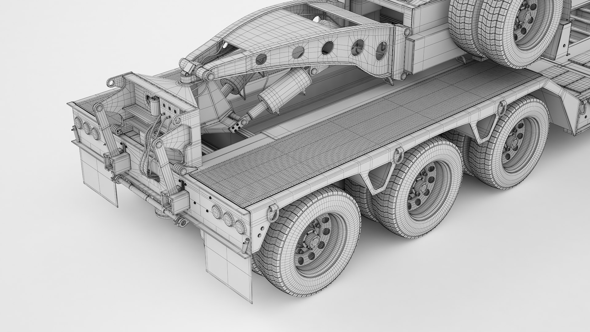 3D Gooseneck Trailer 01 - TurboSquid 1938076