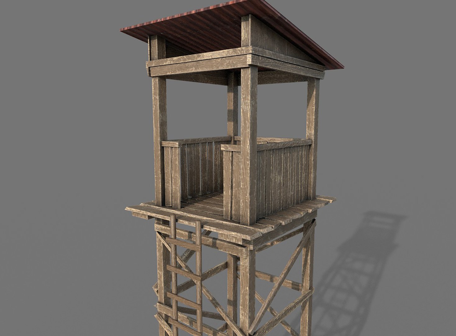 Wooden Guard Tower1 3D Model - TurboSquid 1746694