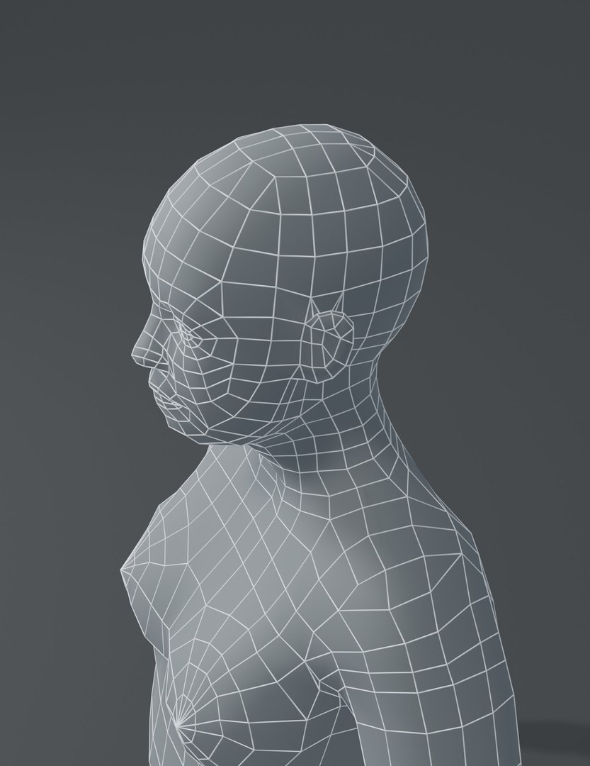 Female Body Fat Base Mesh 3D Model - TurboSquid 1518534
