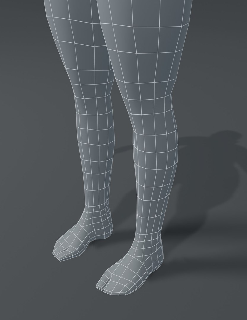 Female Body Fat Base Mesh 3D Model - TurboSquid 1518534