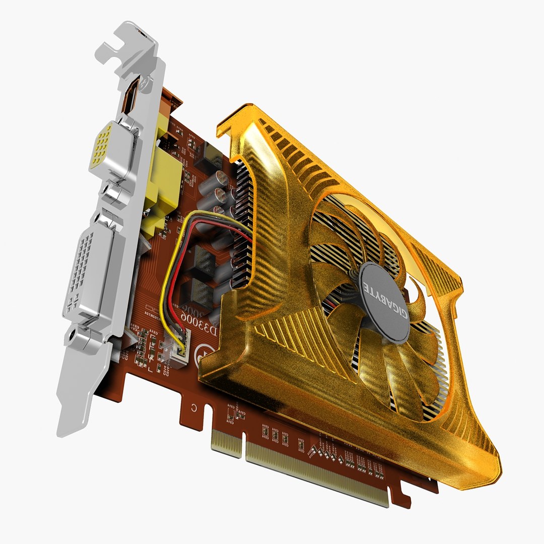 Videocard Gigabyte Gv-n220oc Mf 3d Model