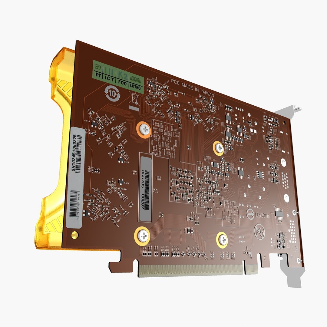 Videocard Gigabyte Gv-n220oc Mf 3d Model