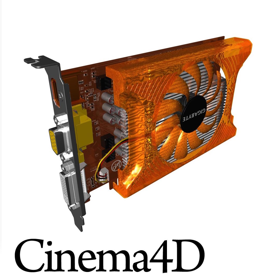 Videocard Gigabyte Gv-n220oc Mf 3d Model