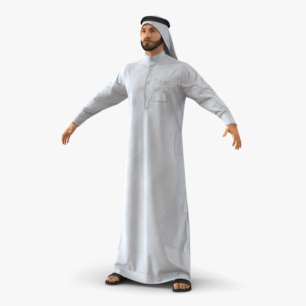 3d model arab man fur