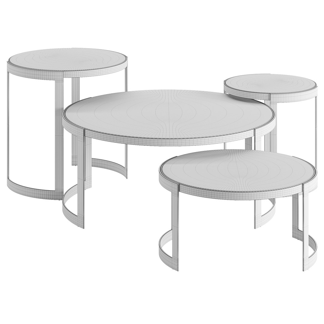 ENDI ANYA GLASS COFFEE TABLE 3D Model - TurboSquid 1952426