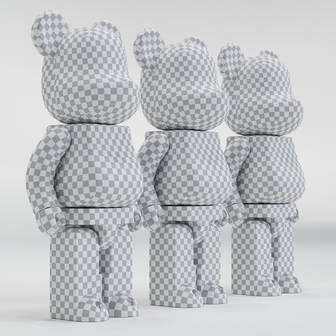 Bearbrick Bear Metal 3D - TurboSquid 1695207