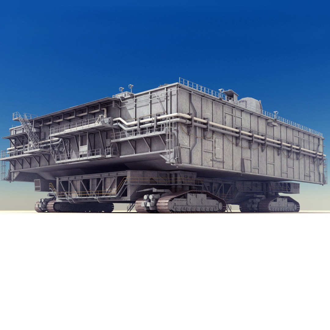 3d max crawler mobile launch platform