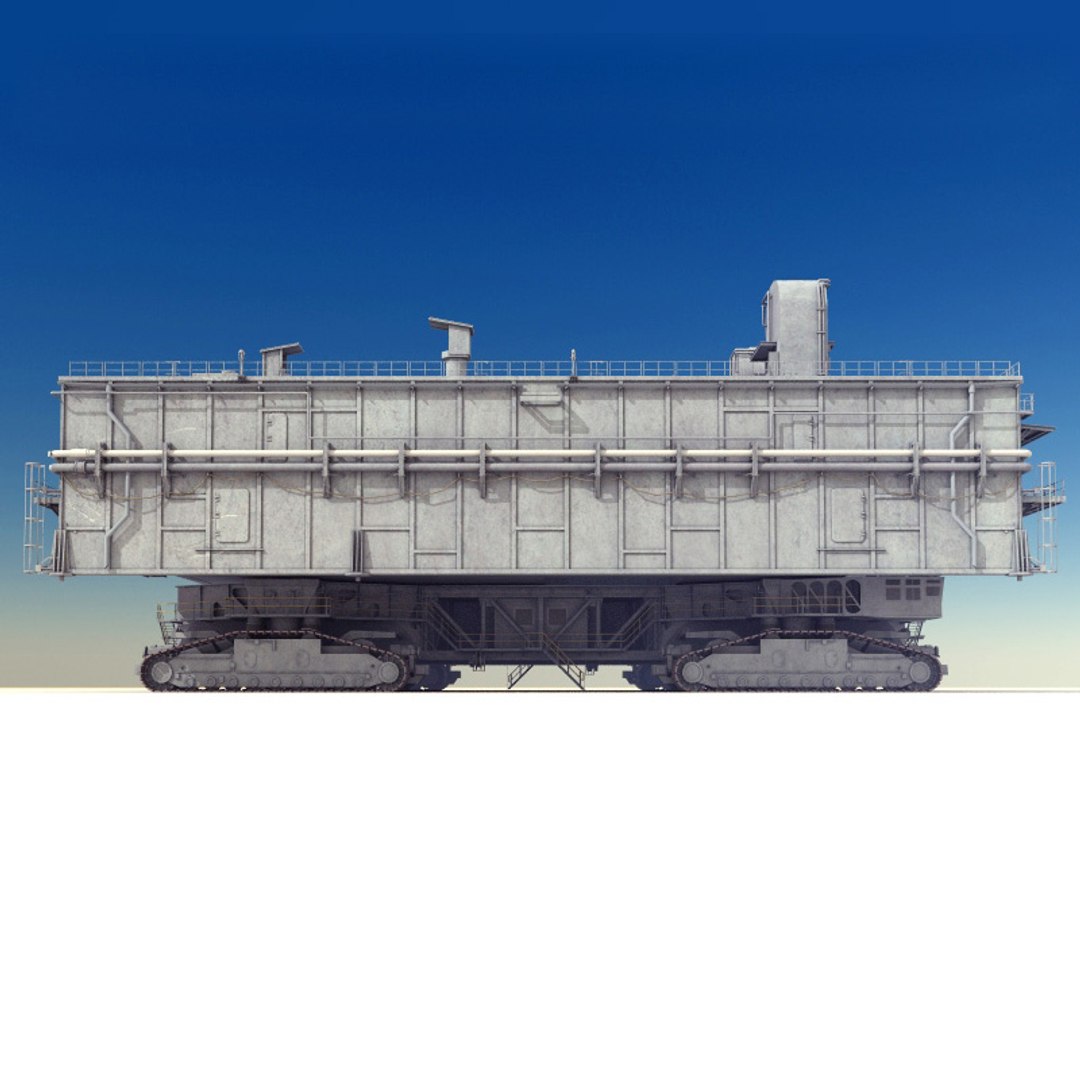 3d max crawler mobile launch platform