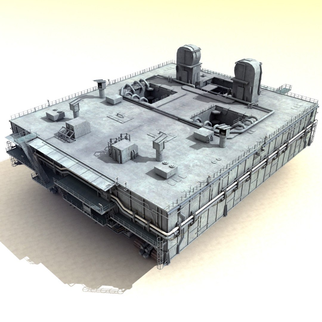 3d max crawler mobile launch platform