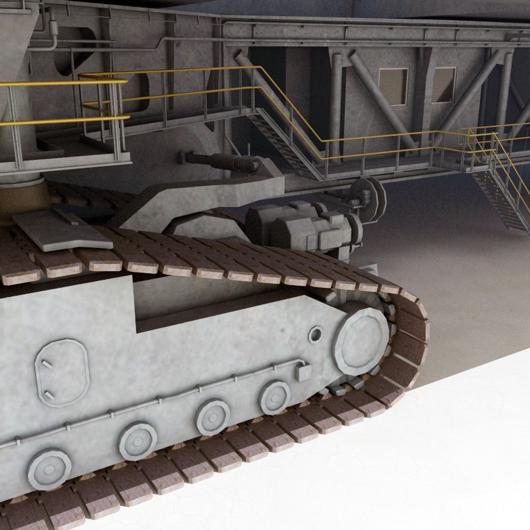 3d max crawler mobile launch platform