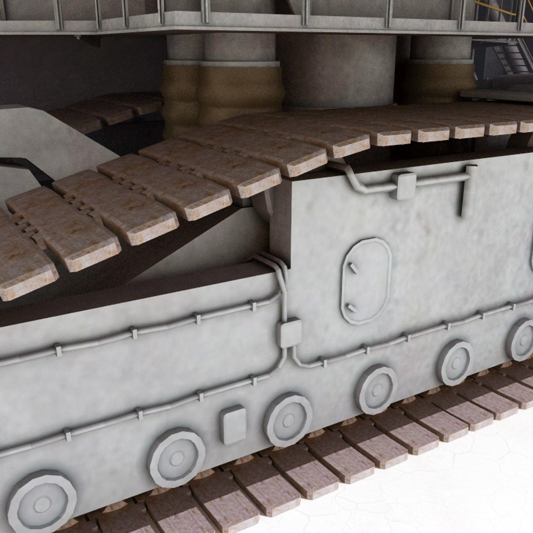 3d max crawler mobile launch platform