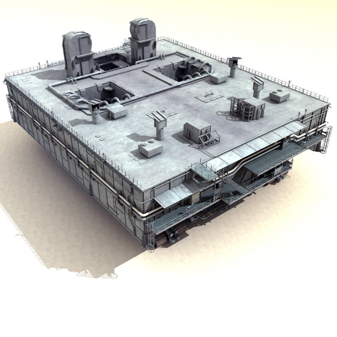 3d max crawler mobile launch platform