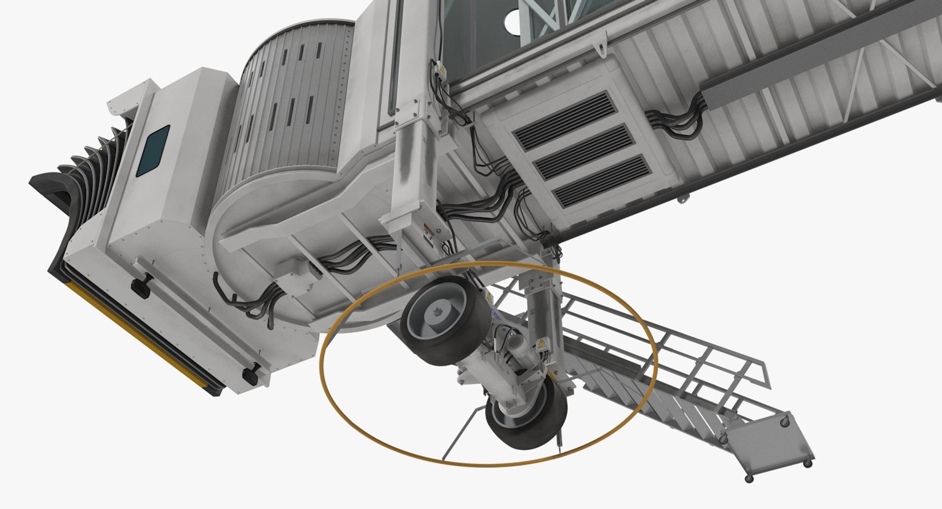 3D model airport jetway bridge rigged - TurboSquid 1337203