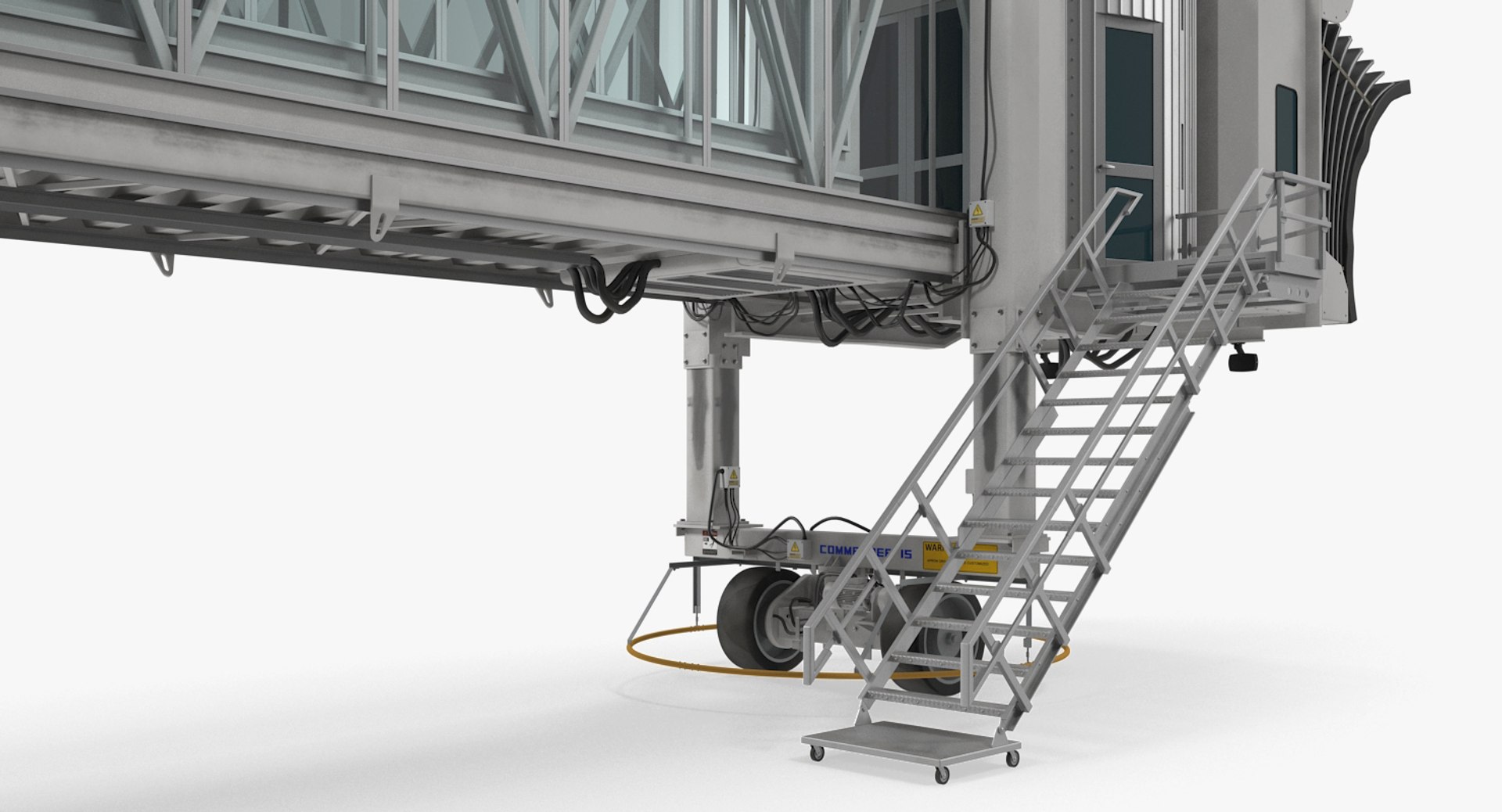 3D model airport jetway bridge rigged - TurboSquid 1337203