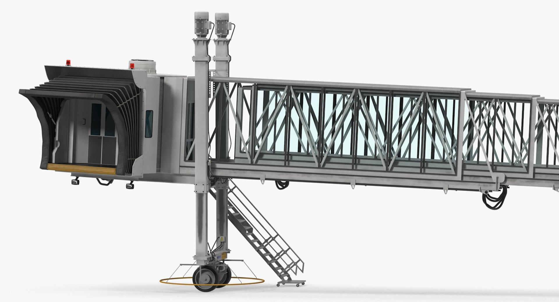 3D model airport jetway bridge rigged - TurboSquid 1337203