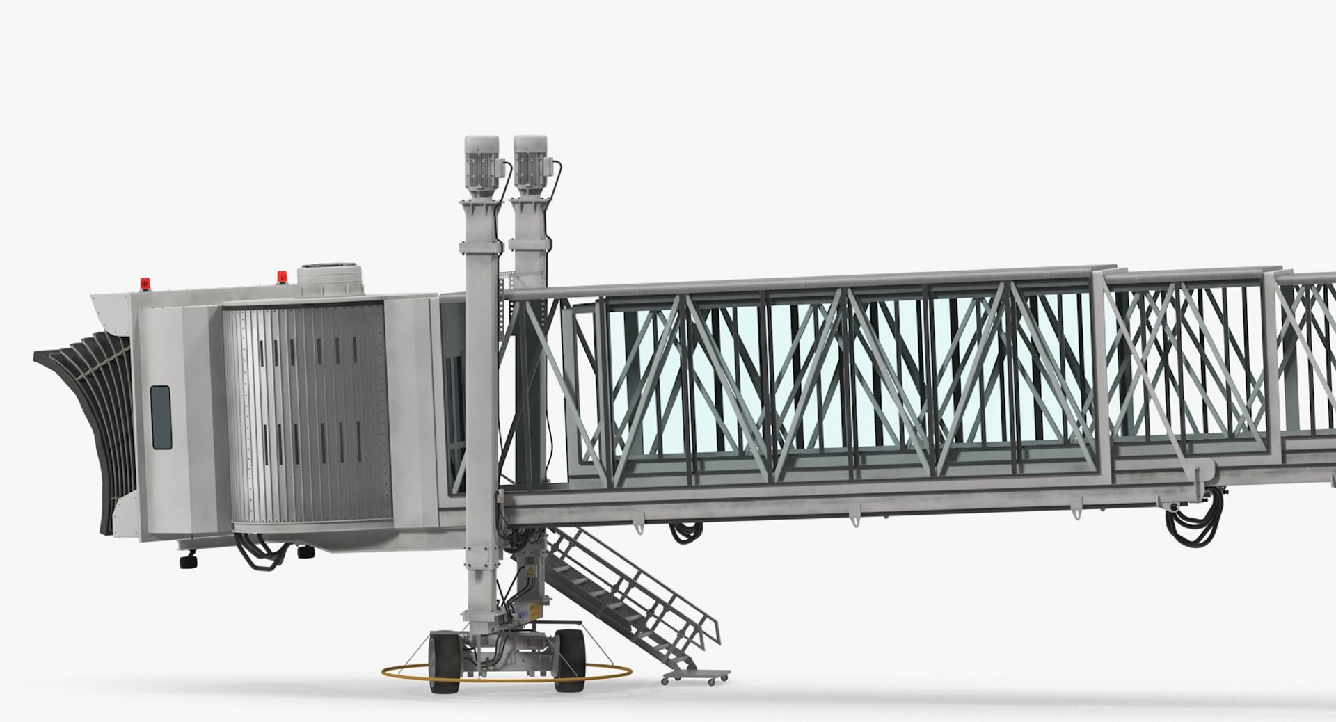 3D model airport jetway bridge rigged - TurboSquid 1337203