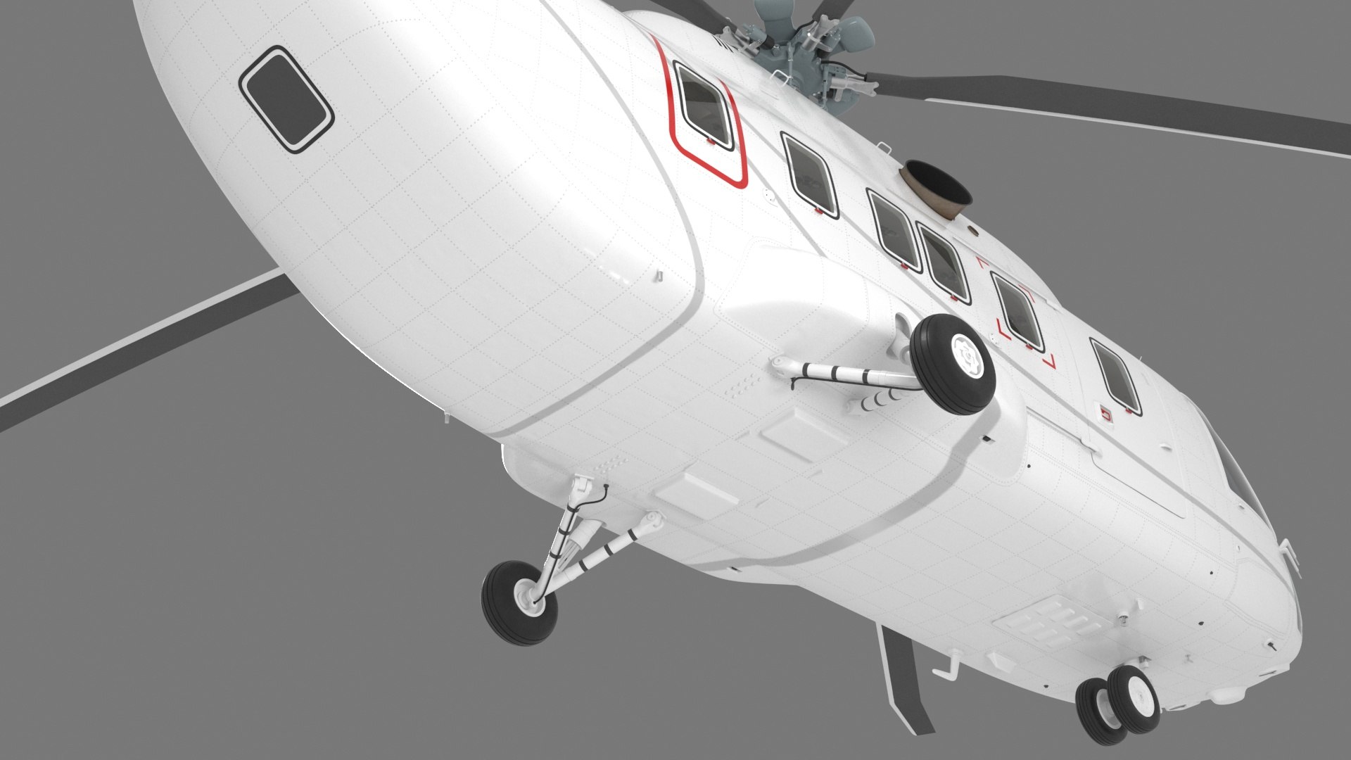 Helicopter MI-171 A3 White Model - TurboSquid 2204067