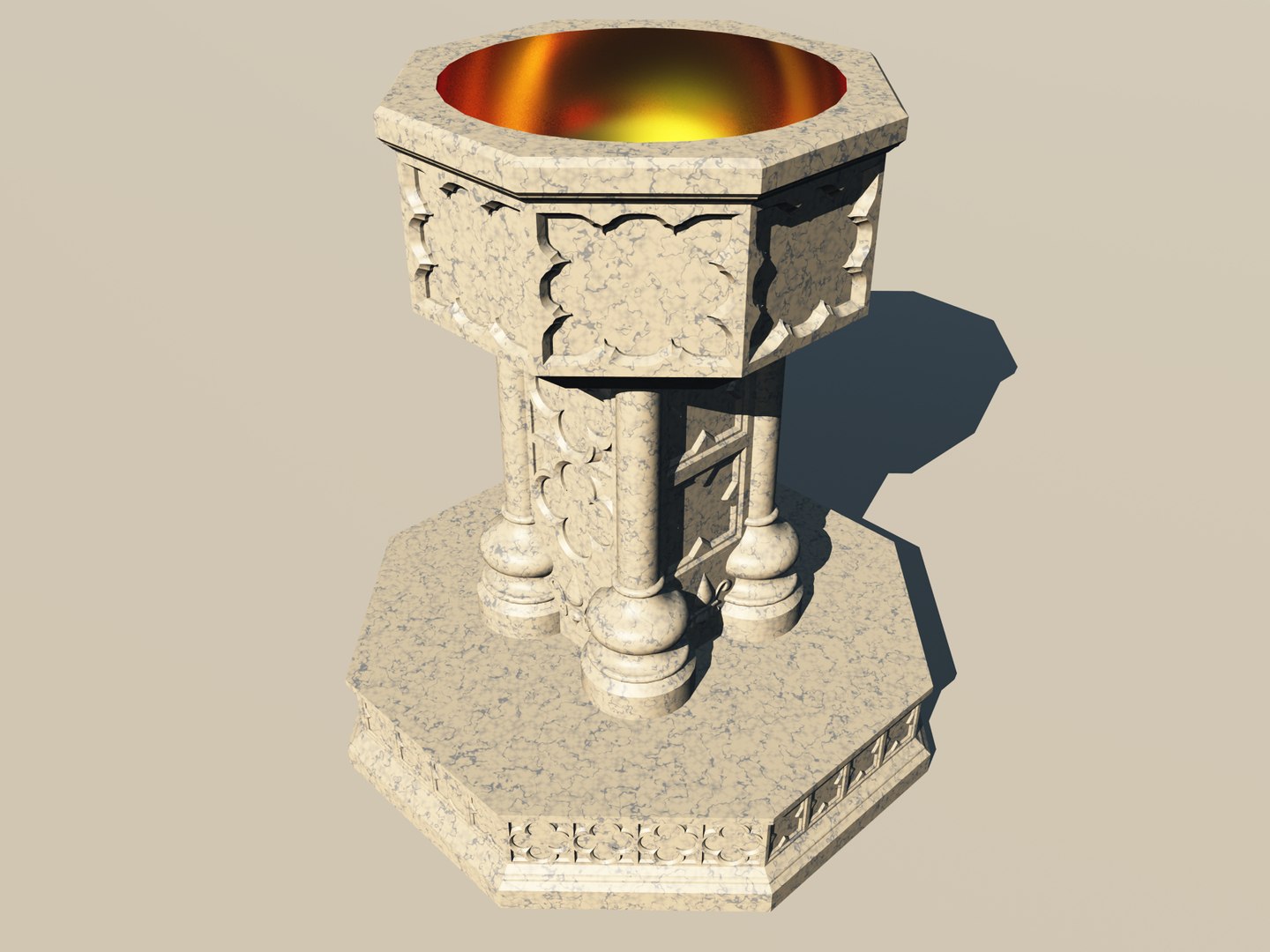 Church Font 3d Max