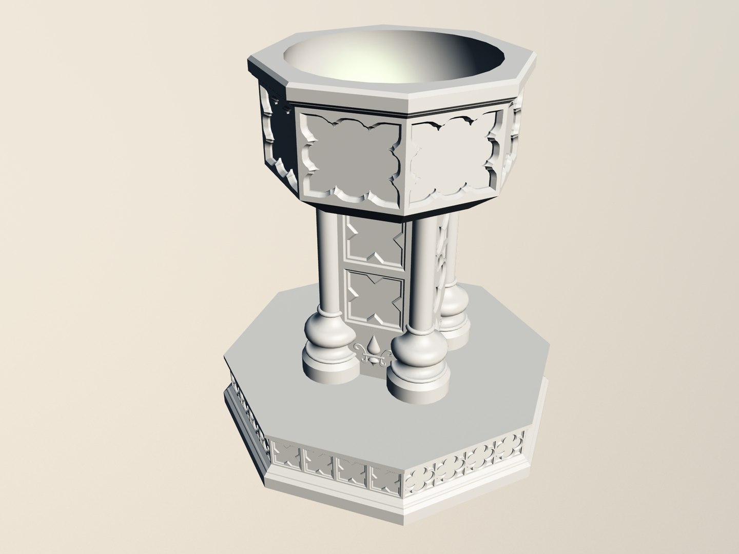 Church Font 3d Max