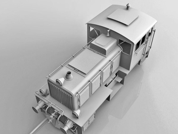 3d diesel locomotive