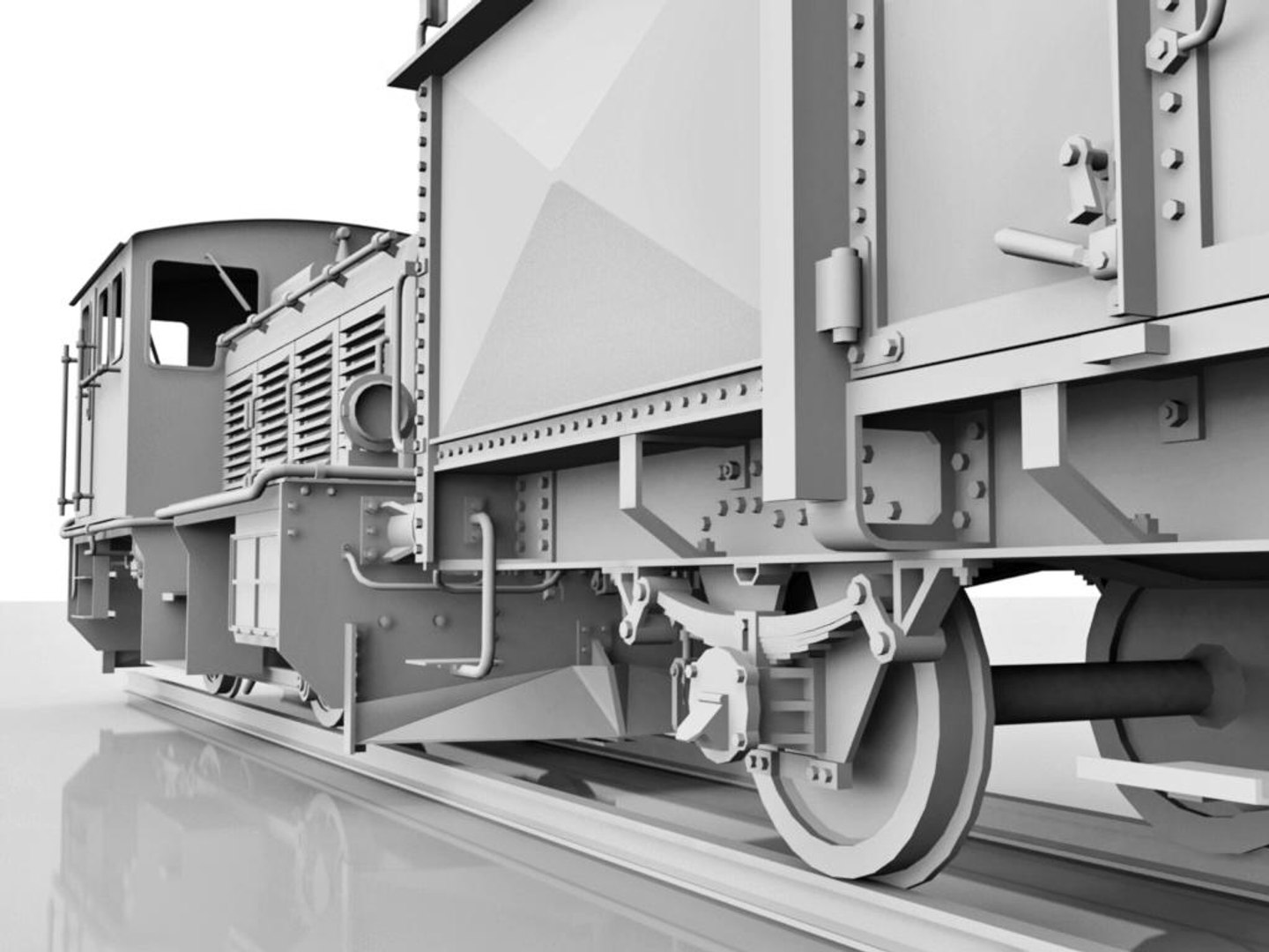 3d Diesel Locomotive