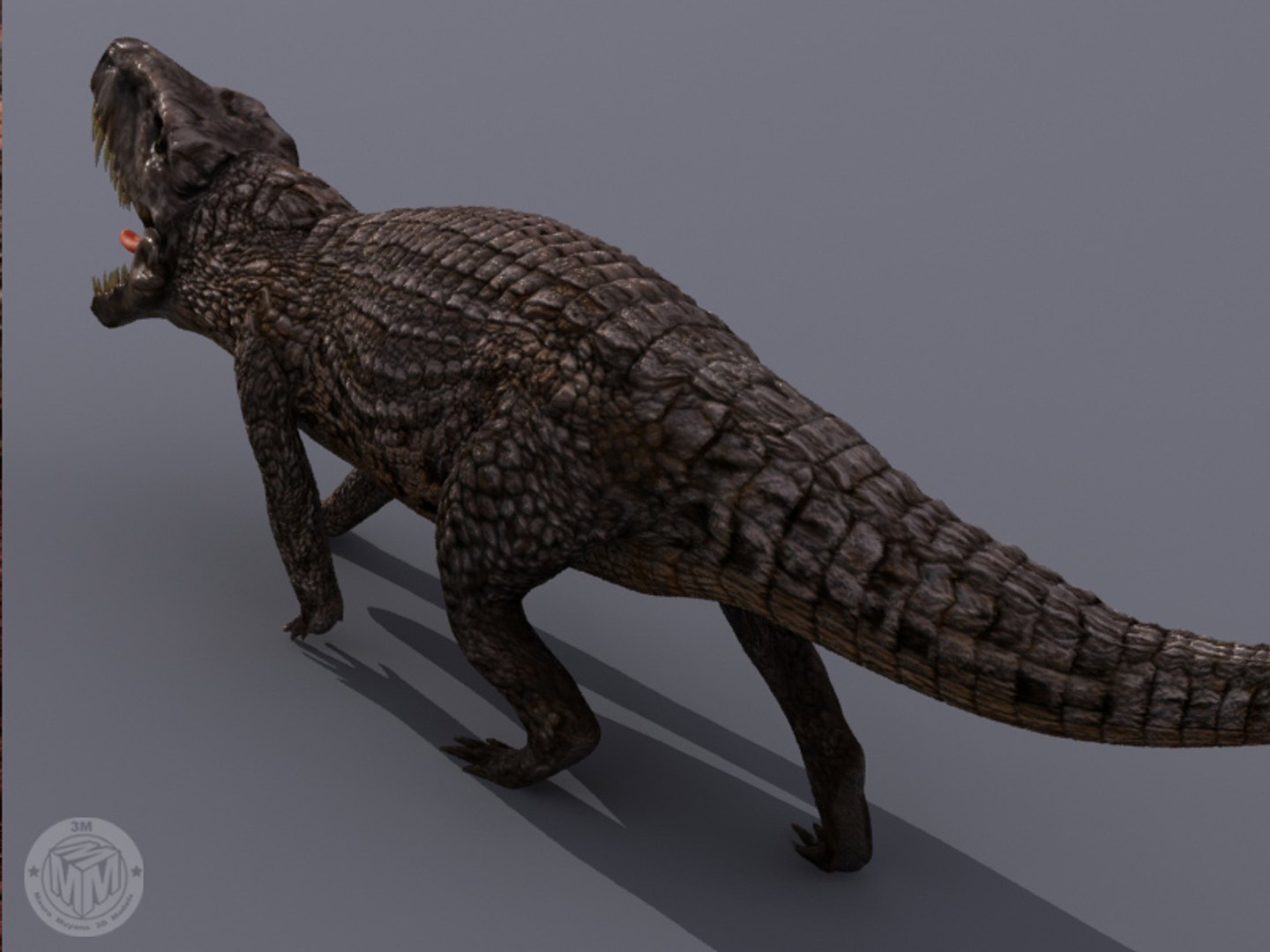3dsmax postosuchus reptiles dinosaurs