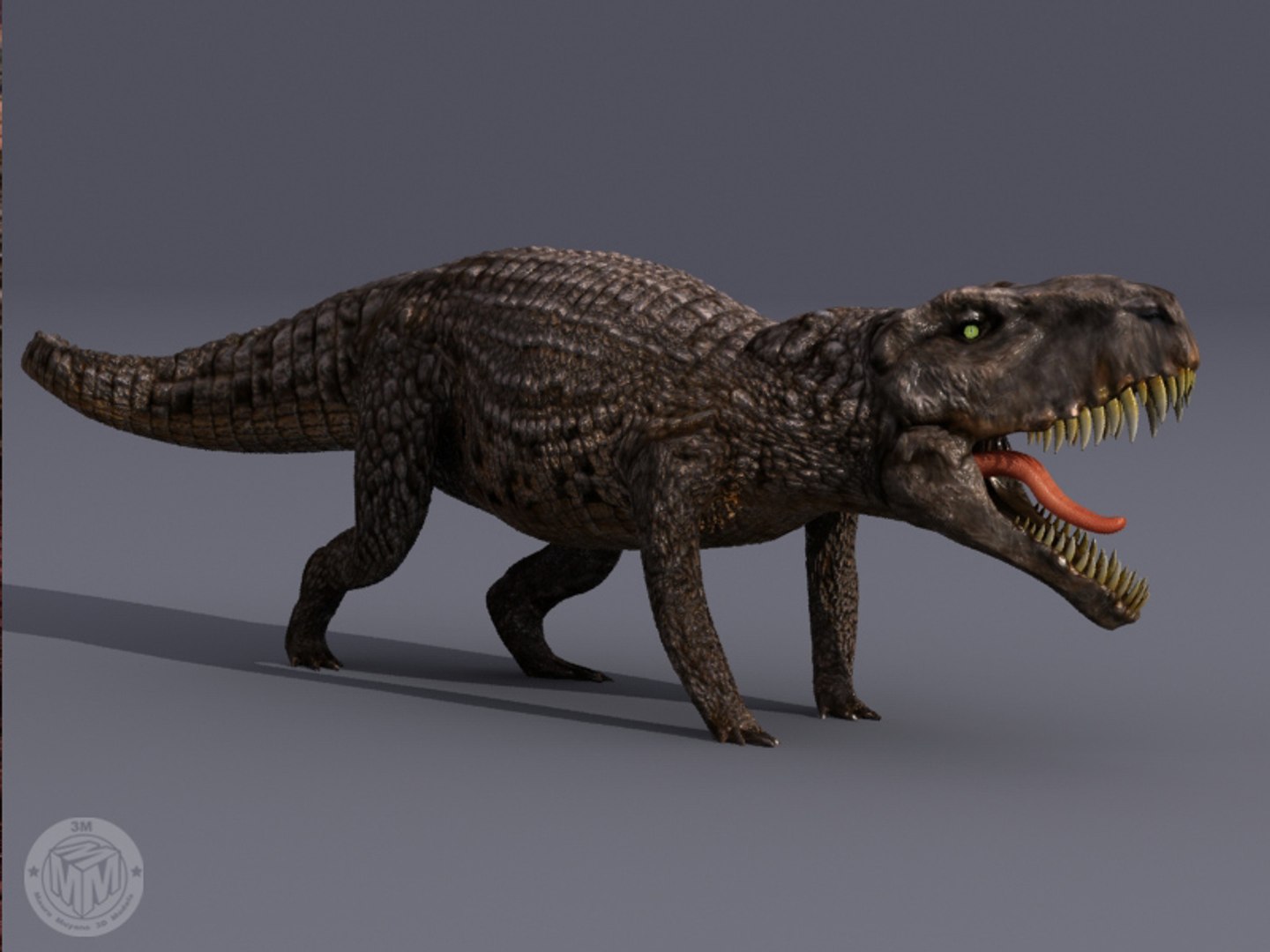 3dsmax postosuchus reptiles dinosaurs