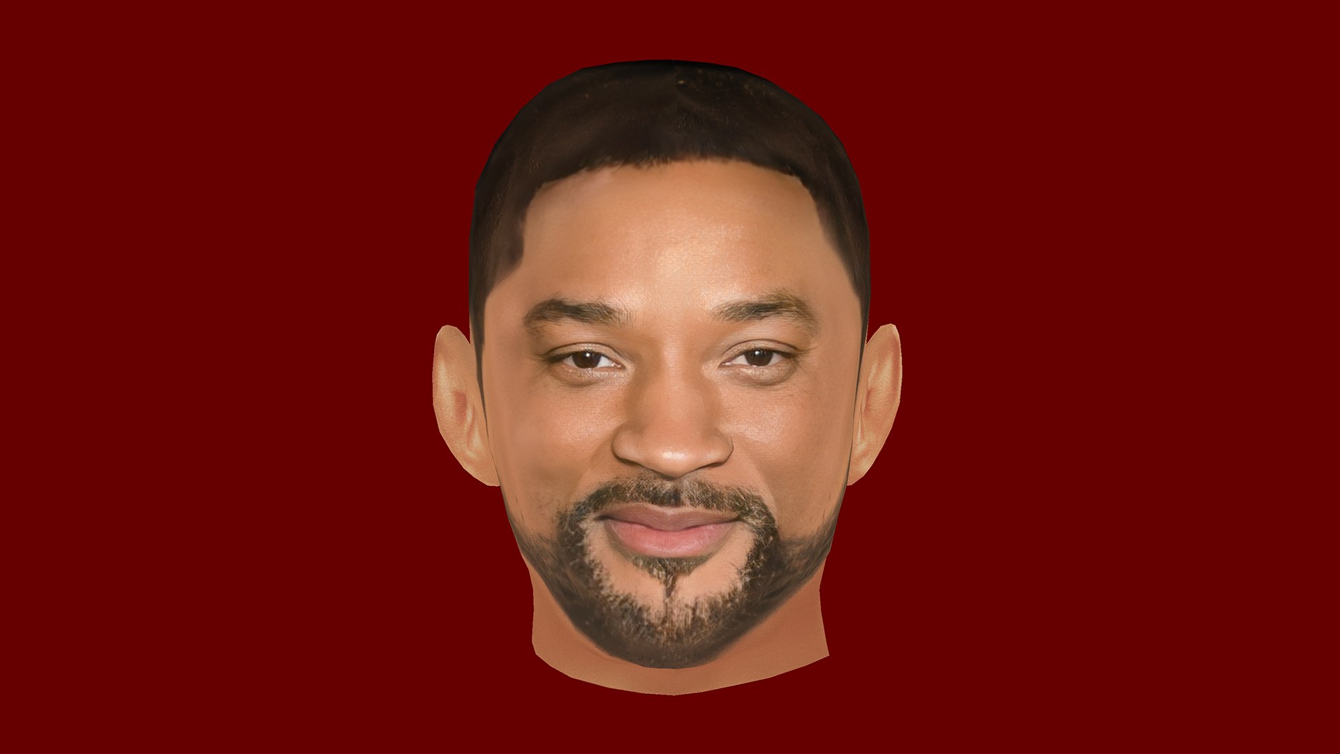 Will Smith Head - Low Poly Head For Game Low-poly Model - TurboSquid ...