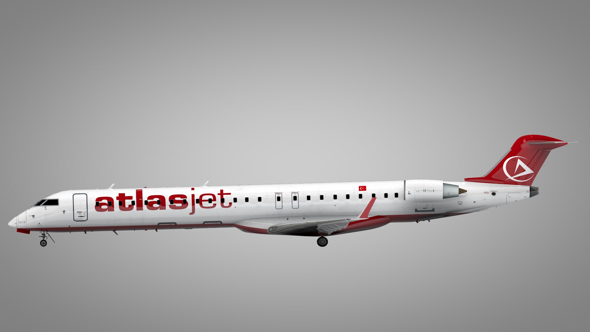 3D Atlasjet BOMBARDIER CRJ 900 L2095 Model - TurboSquid 2155123