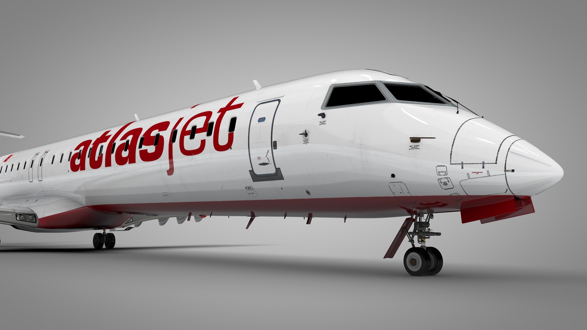 3D Atlasjet BOMBARDIER CRJ 900 L2095 model - TurboSquid 2155123