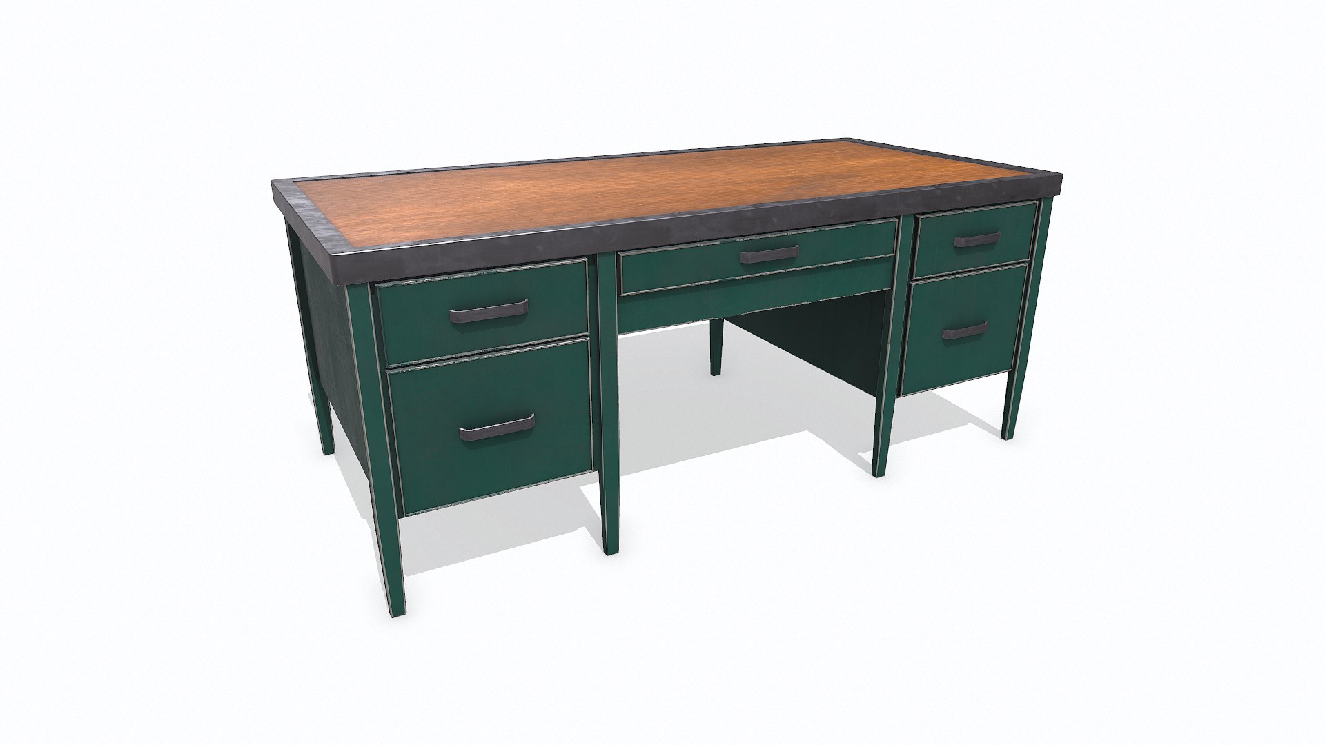 Old Desk1 Low-poly PBR 3D Model - TurboSquid 2284466