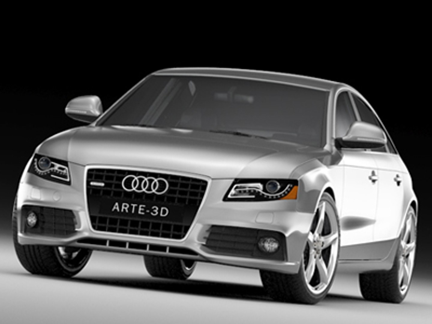 2009 Audi A4 3d Model
