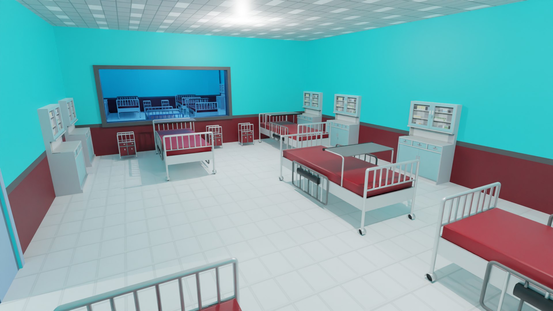 Hospital Interior Model - TurboSquid 2140221