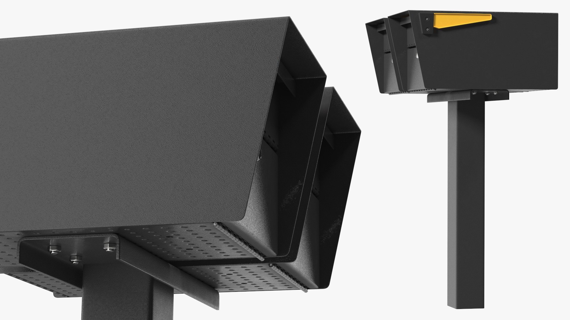 3D Two Doors Mailbox Cluster Model - TurboSquid 2015853