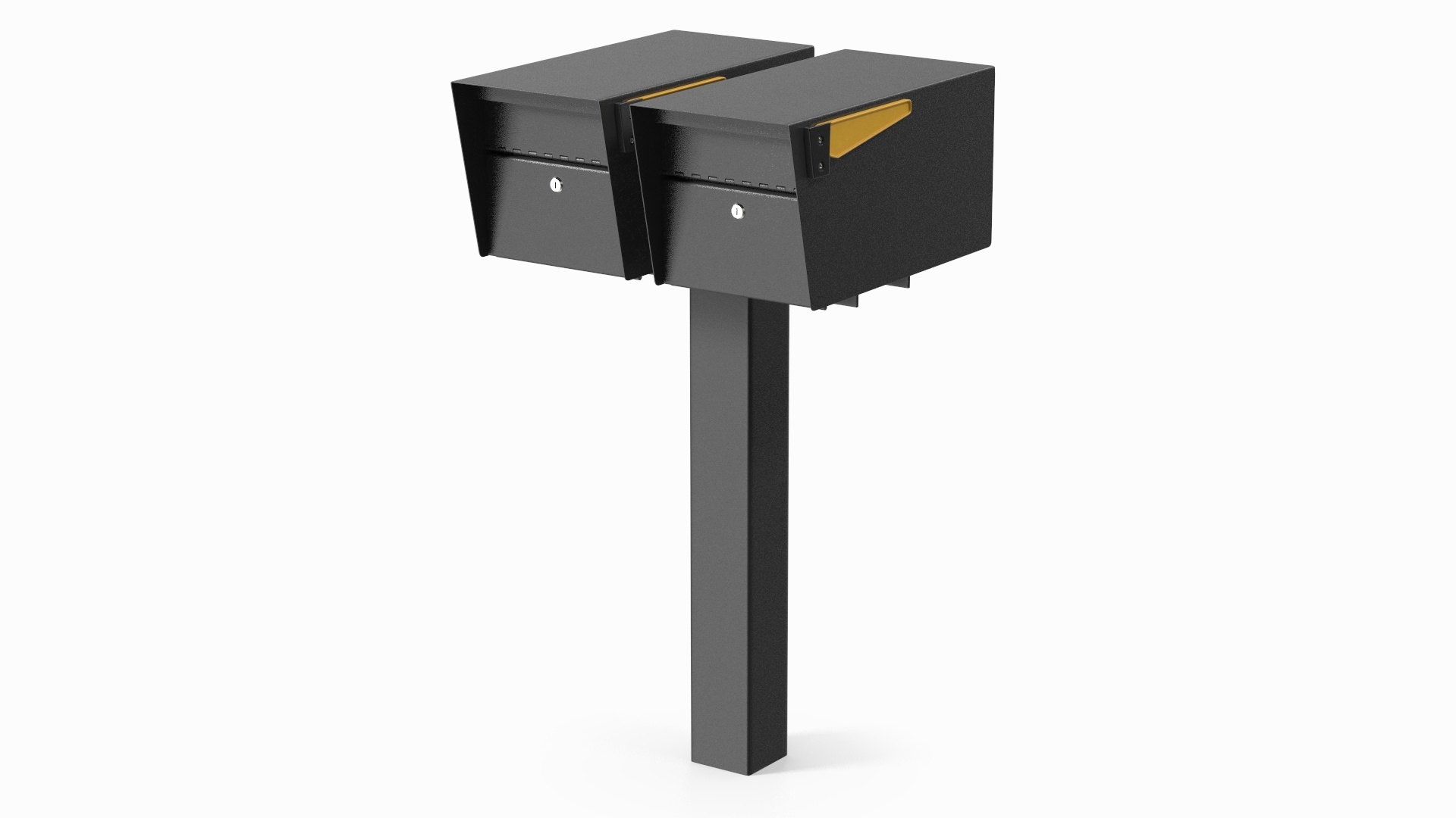 3D Two Doors Mailbox Cluster Model - TurboSquid 2015853