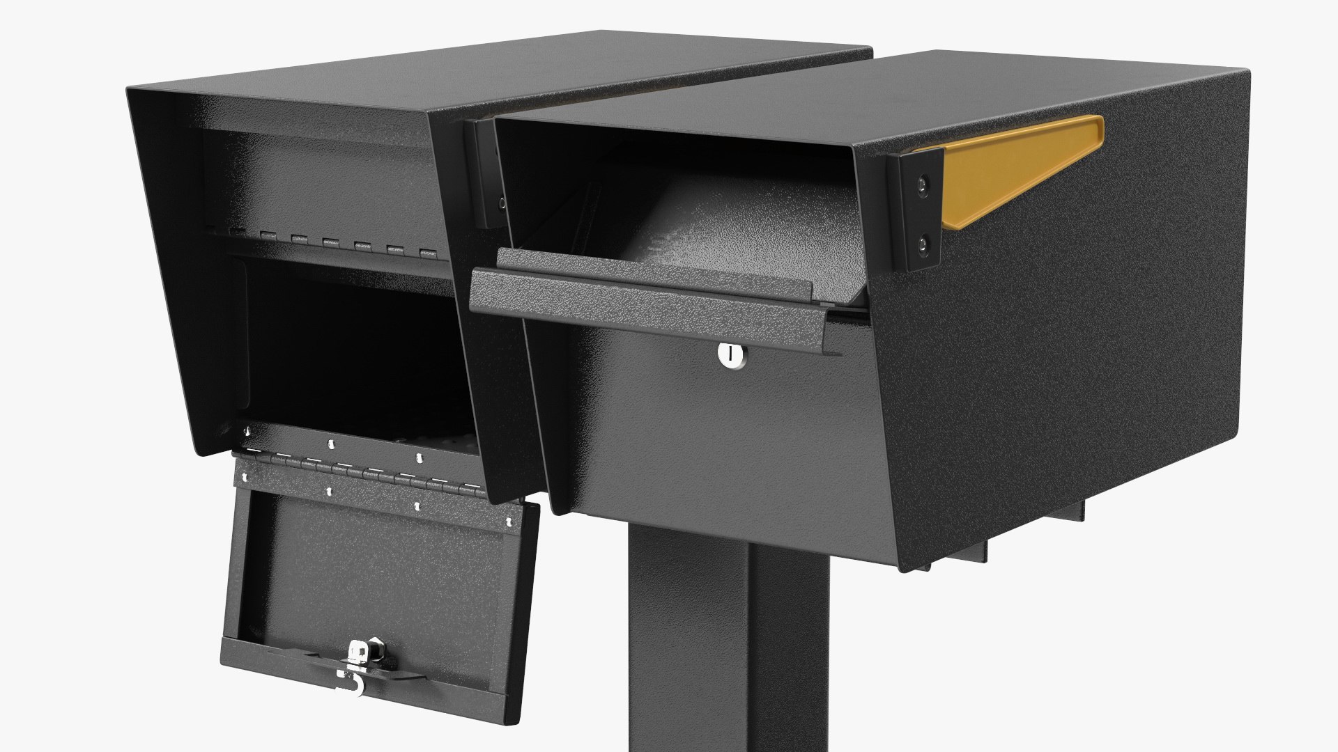 3D Two Doors Mailbox Cluster Model - TurboSquid 2015853