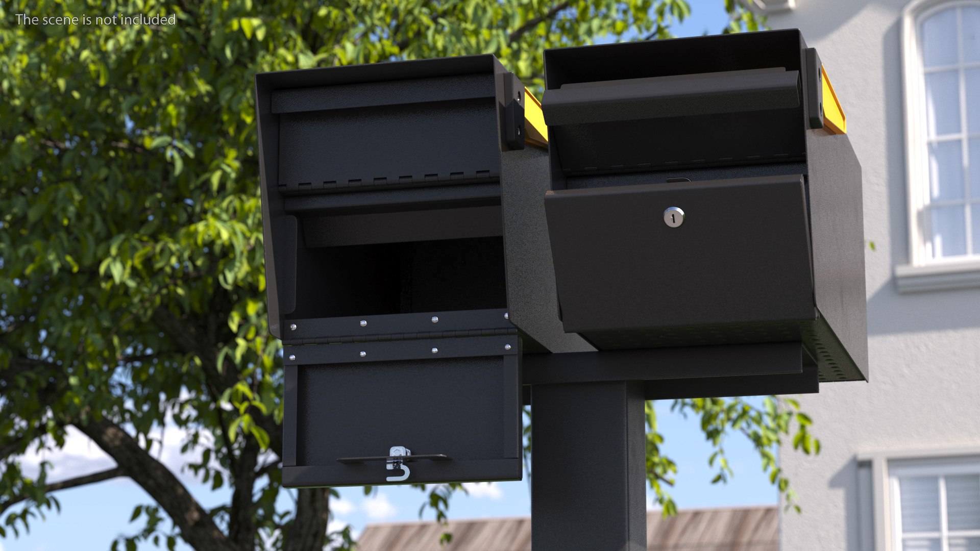 3D Two Doors Mailbox Cluster Model - TurboSquid 2015853