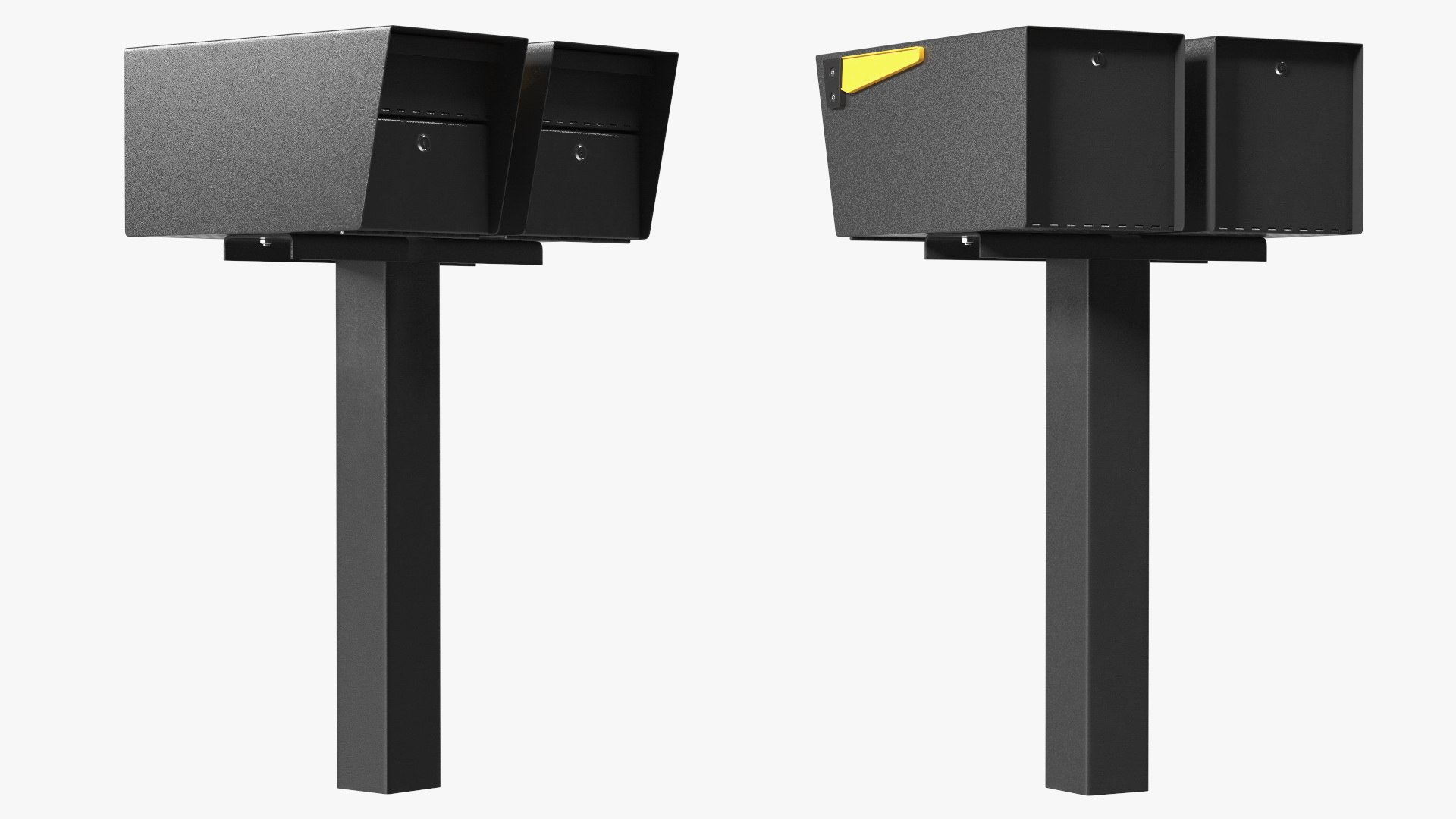 3D Two Doors Mailbox Cluster Model - TurboSquid 2015853