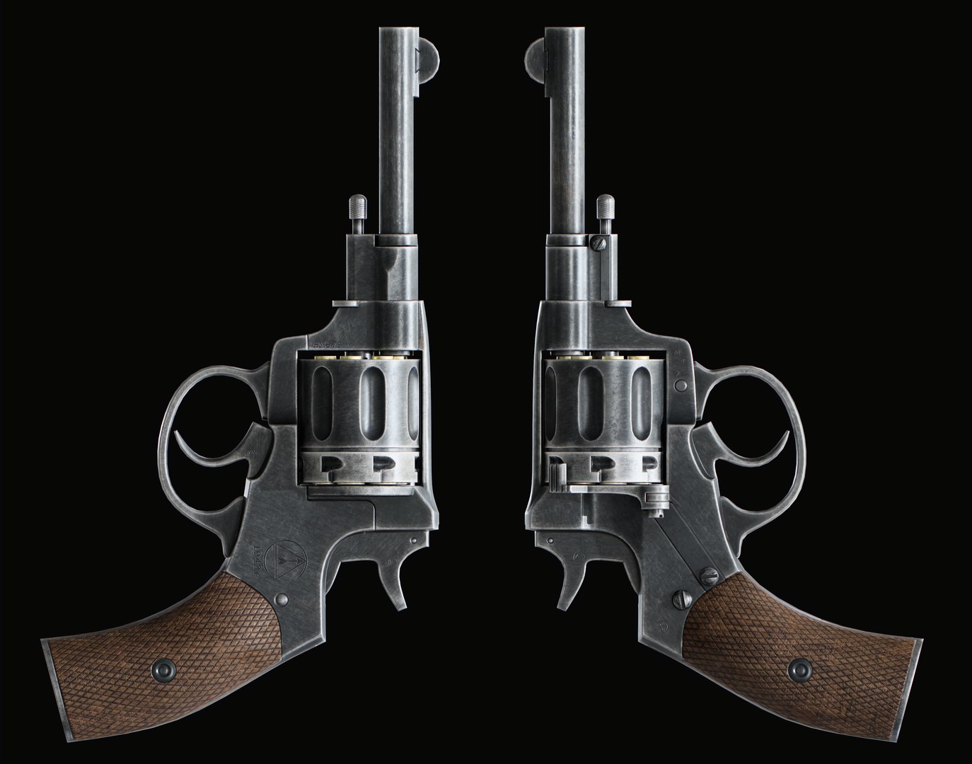 Nagant M1895 3D Model - TurboSquid 1977925