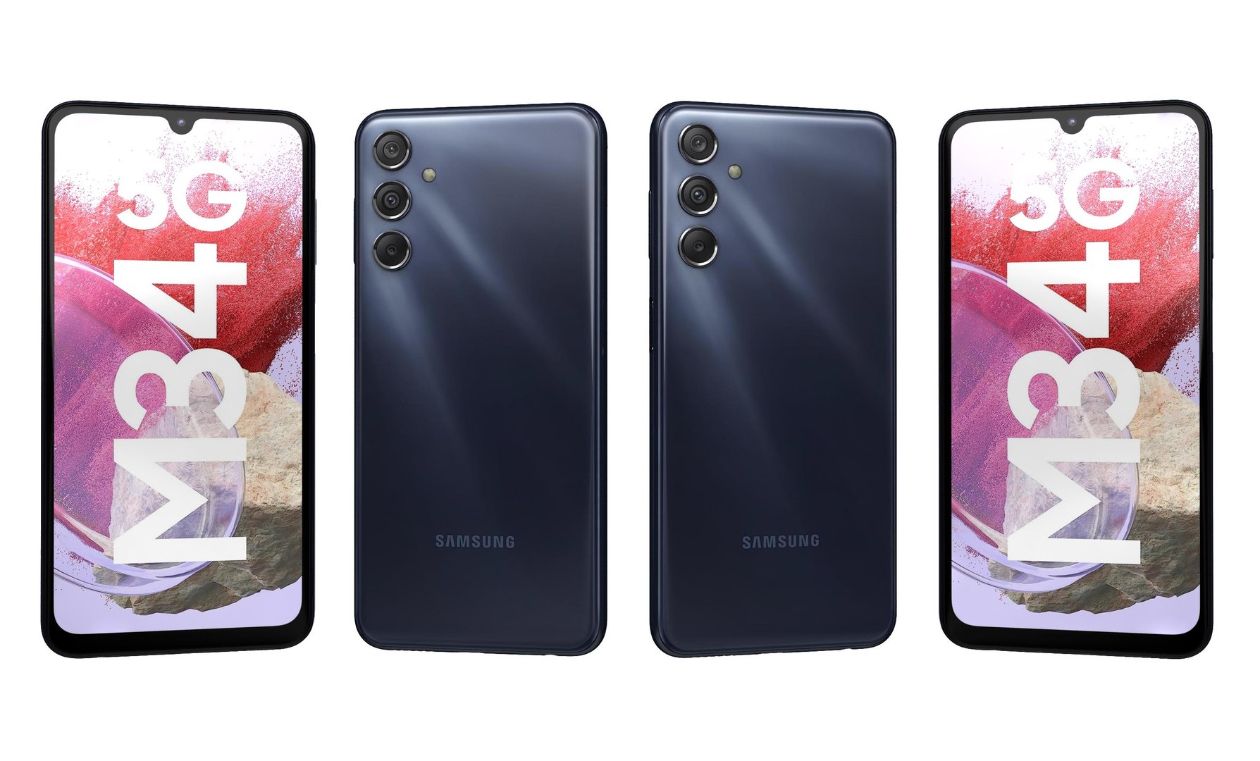 3D Samsung Galaxy M34 5G Blue Model - TurboSquid 2096031