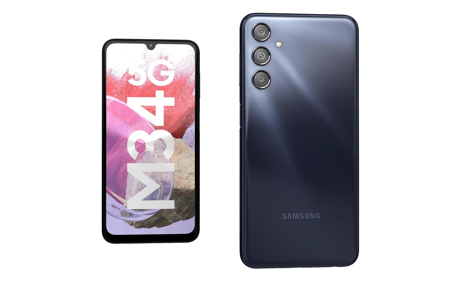 3D Samsung Galaxy M34 5G Blue Model - TurboSquid 2096031