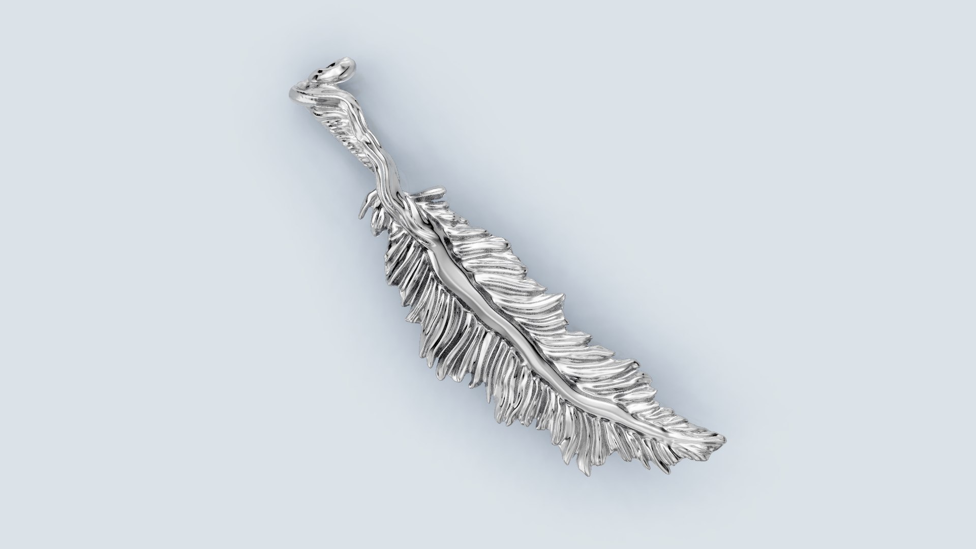 3D Model Feather Pendant 2 - TurboSquid 2360521