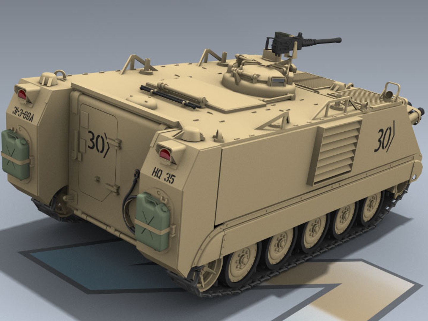 3d Model Of M113a2 Apc