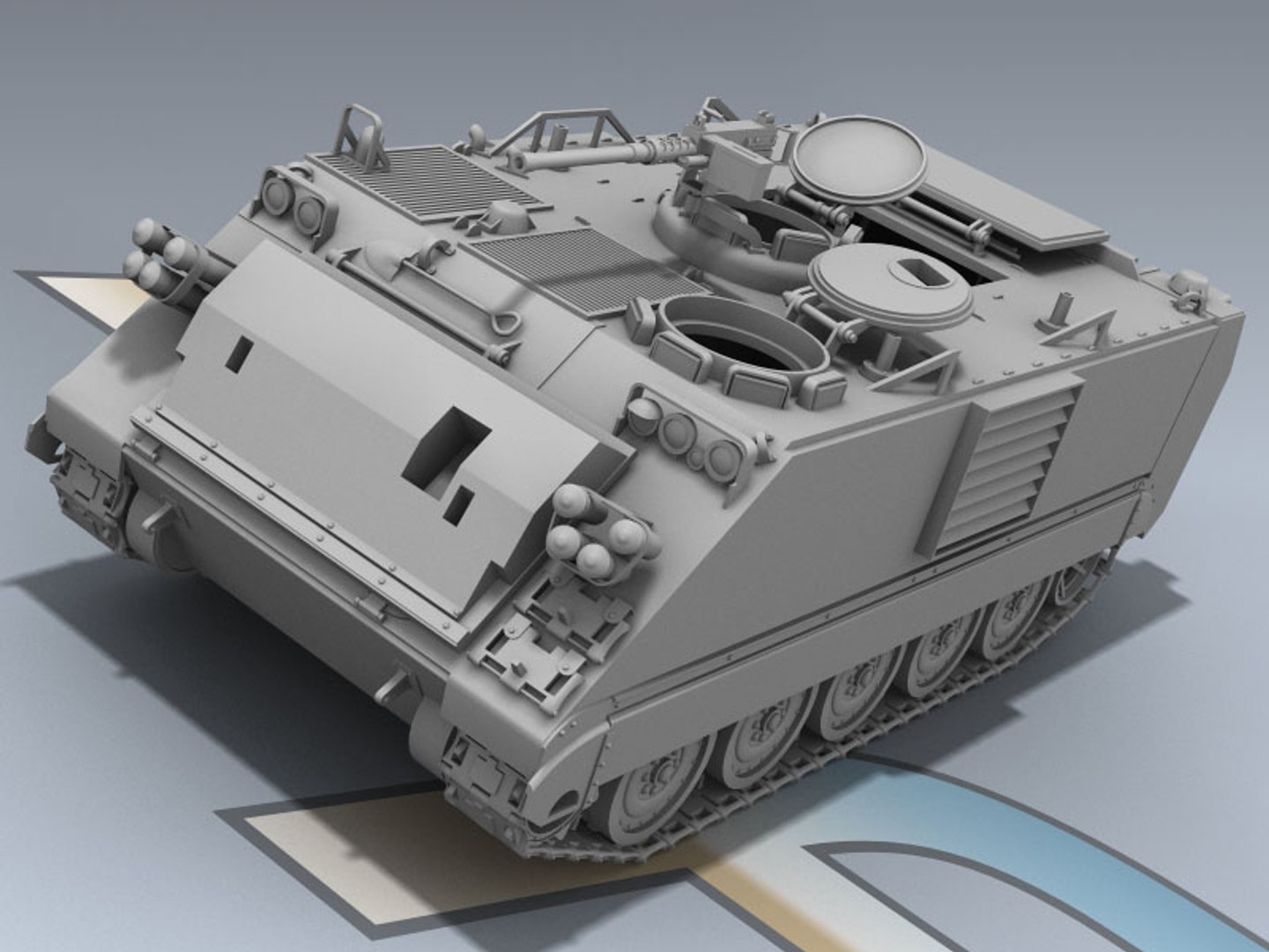 3d Model Of M113a2 Apc