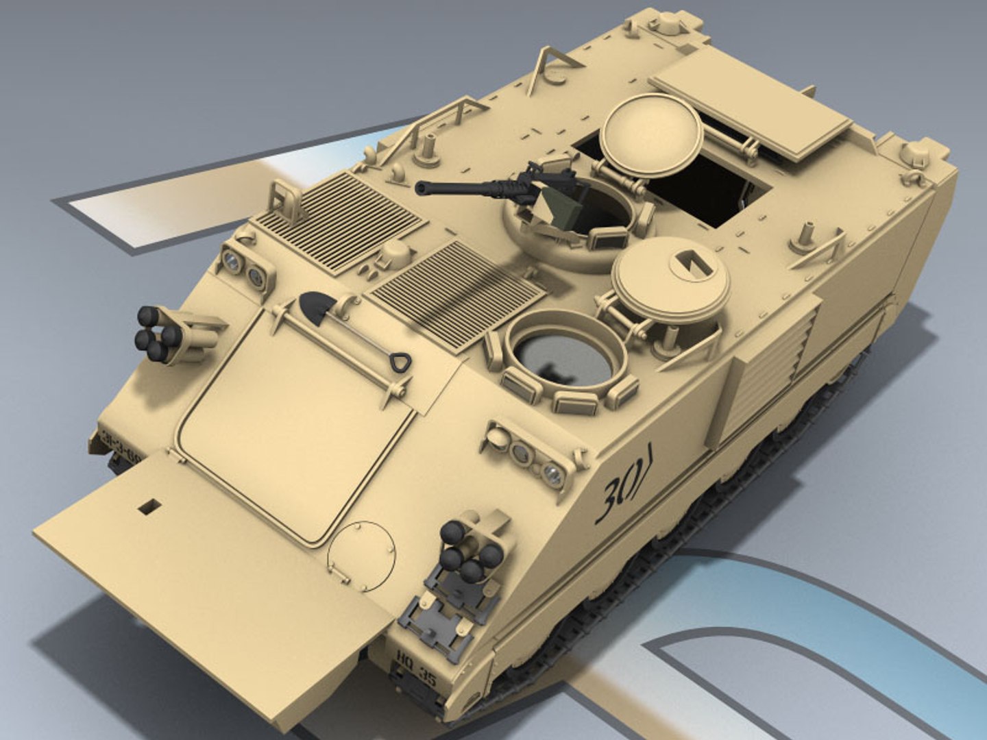 3d Model Of M113a2 Apc