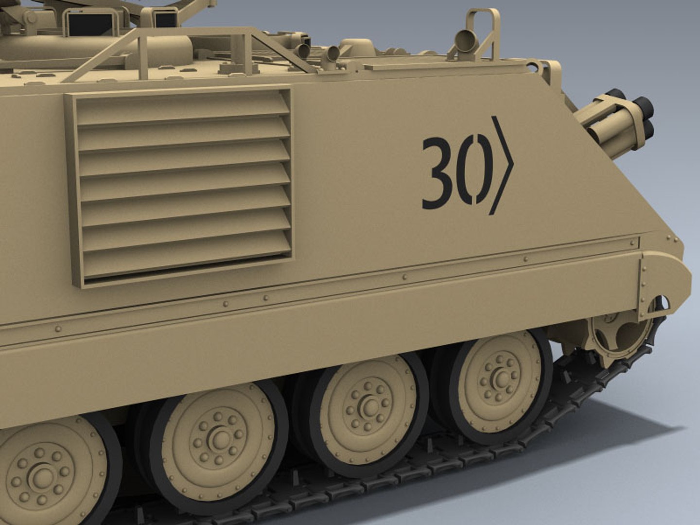 3d Model Of M113a2 Apc