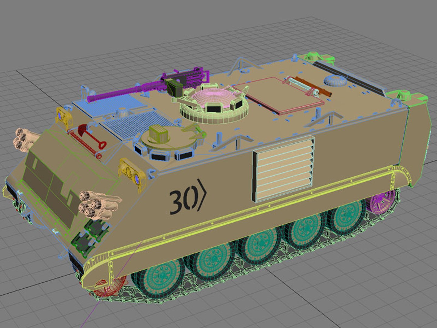 3d Model Of M113a2 Apc