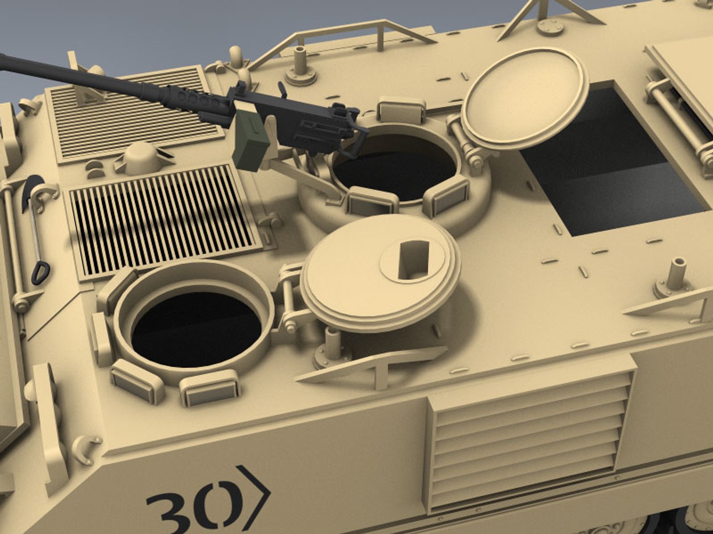 3d Model Of M113a2 Apc